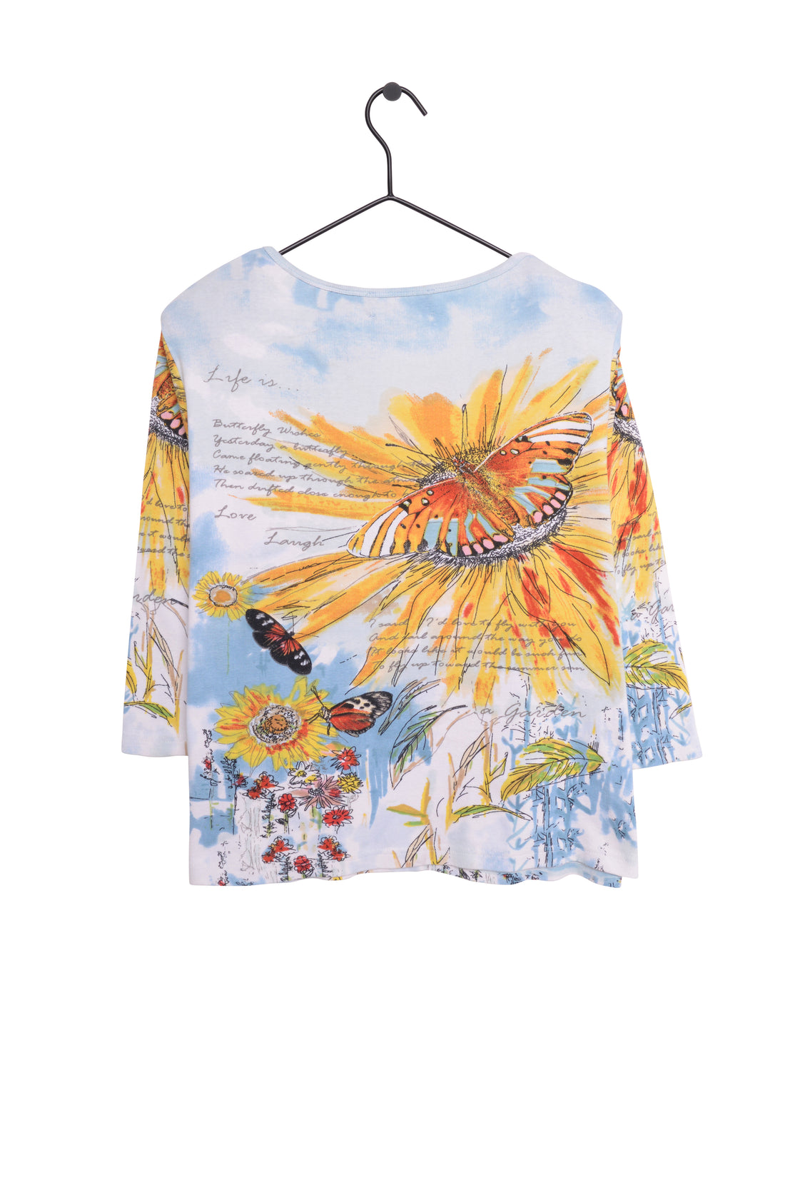 Y2K Rhinestone Butterfly Top Free Shipping - The Vintage Twin