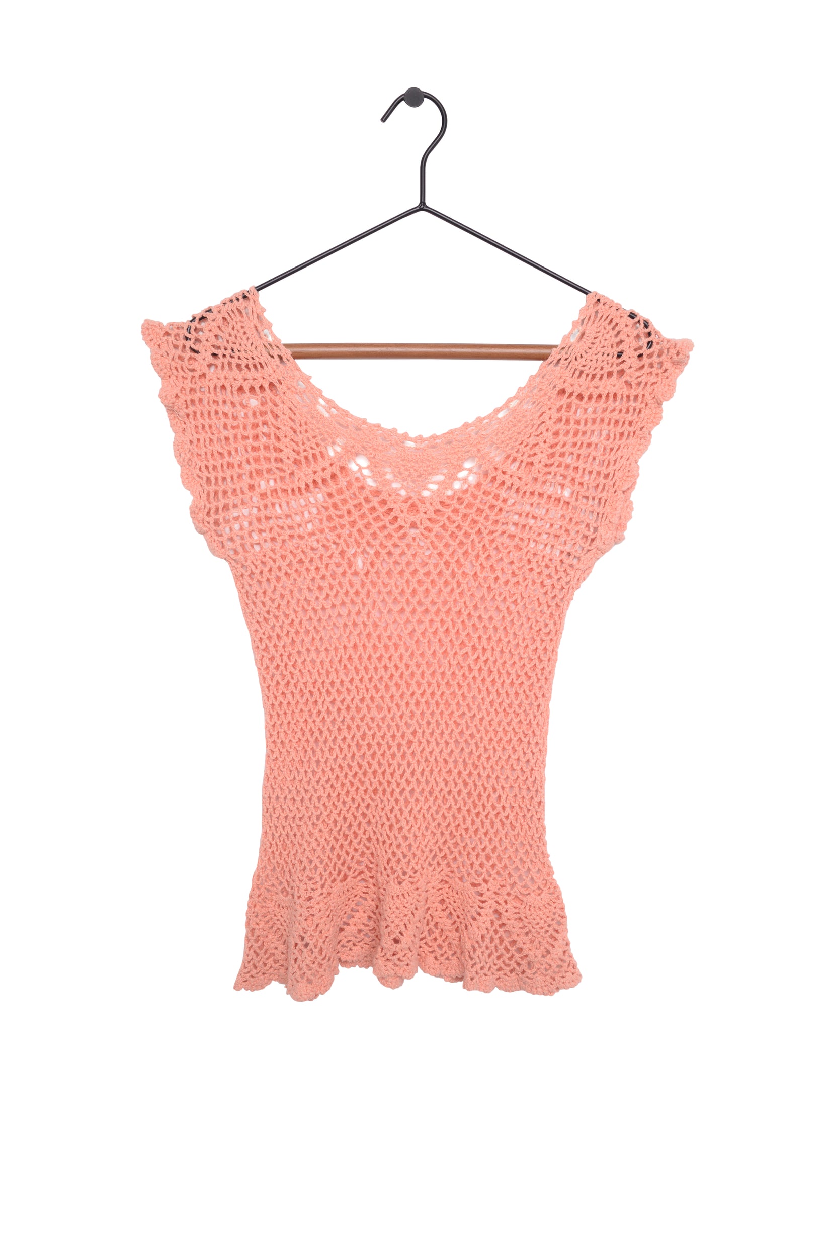 Y2K Open Knit Top Free Shipping - The Vintage Twin